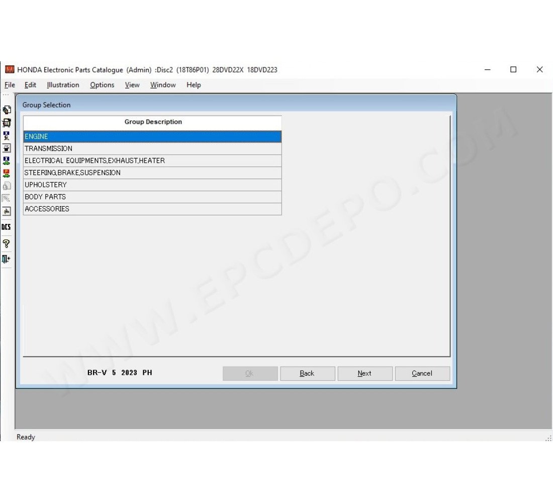 HONDA GENERAL EPC SPARE PARTS CATALOG 2023